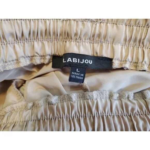 lanijou | Pants & Jumpsuits | Womens Rouch Pants Large Adjustable Hem ...